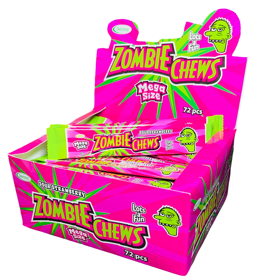 Zombie Chews Sour Strawberry – Tempting Sweets