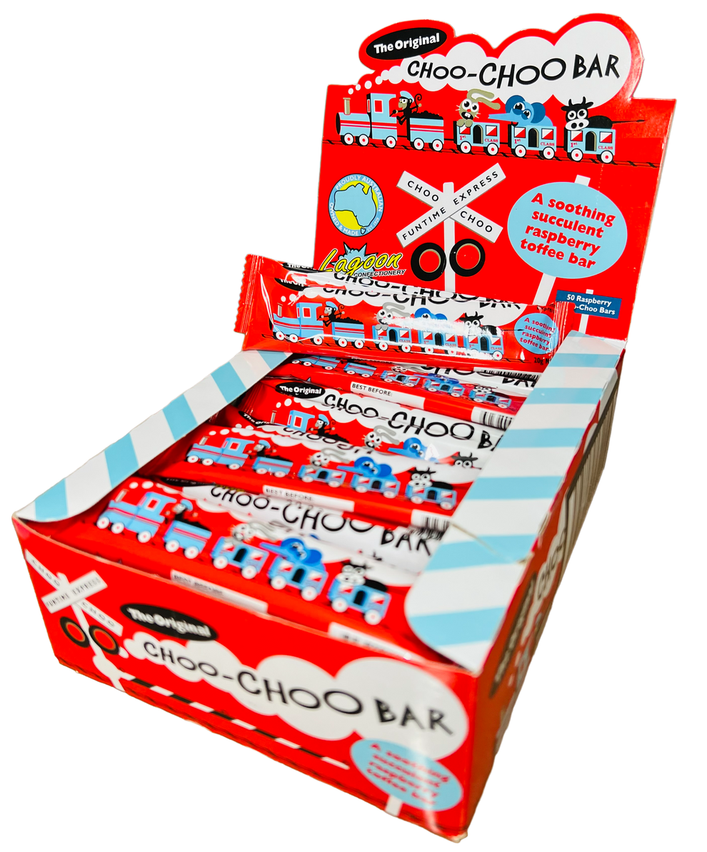Choo Choo Bar Raspberry (20g) – Tempting Sweets