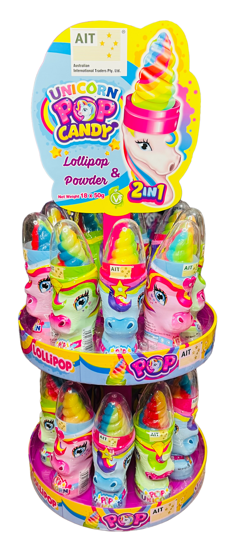 Unicorn Pop Candy (50g) – Tempting Sweets