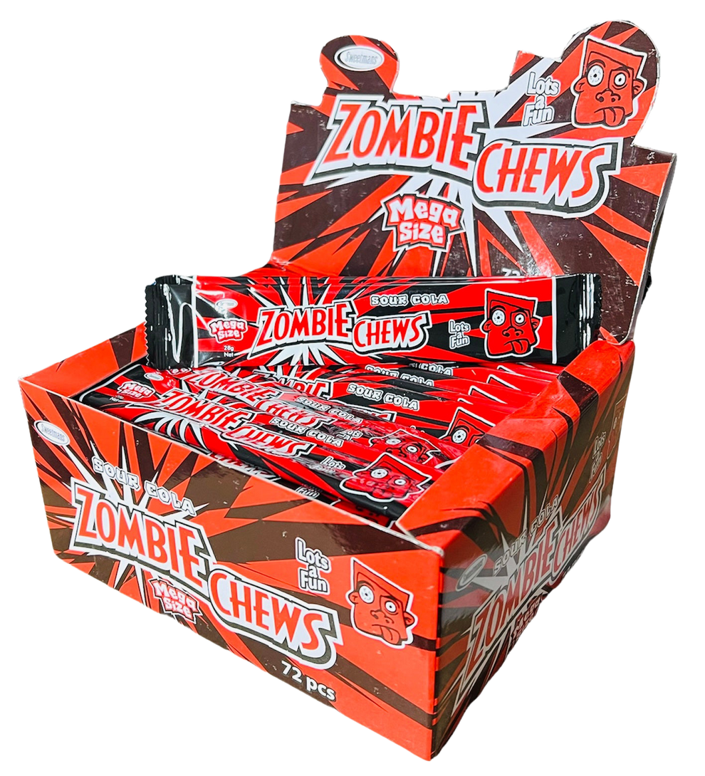 Zombie Chews Sour Cola (28g) – Tempting Sweets